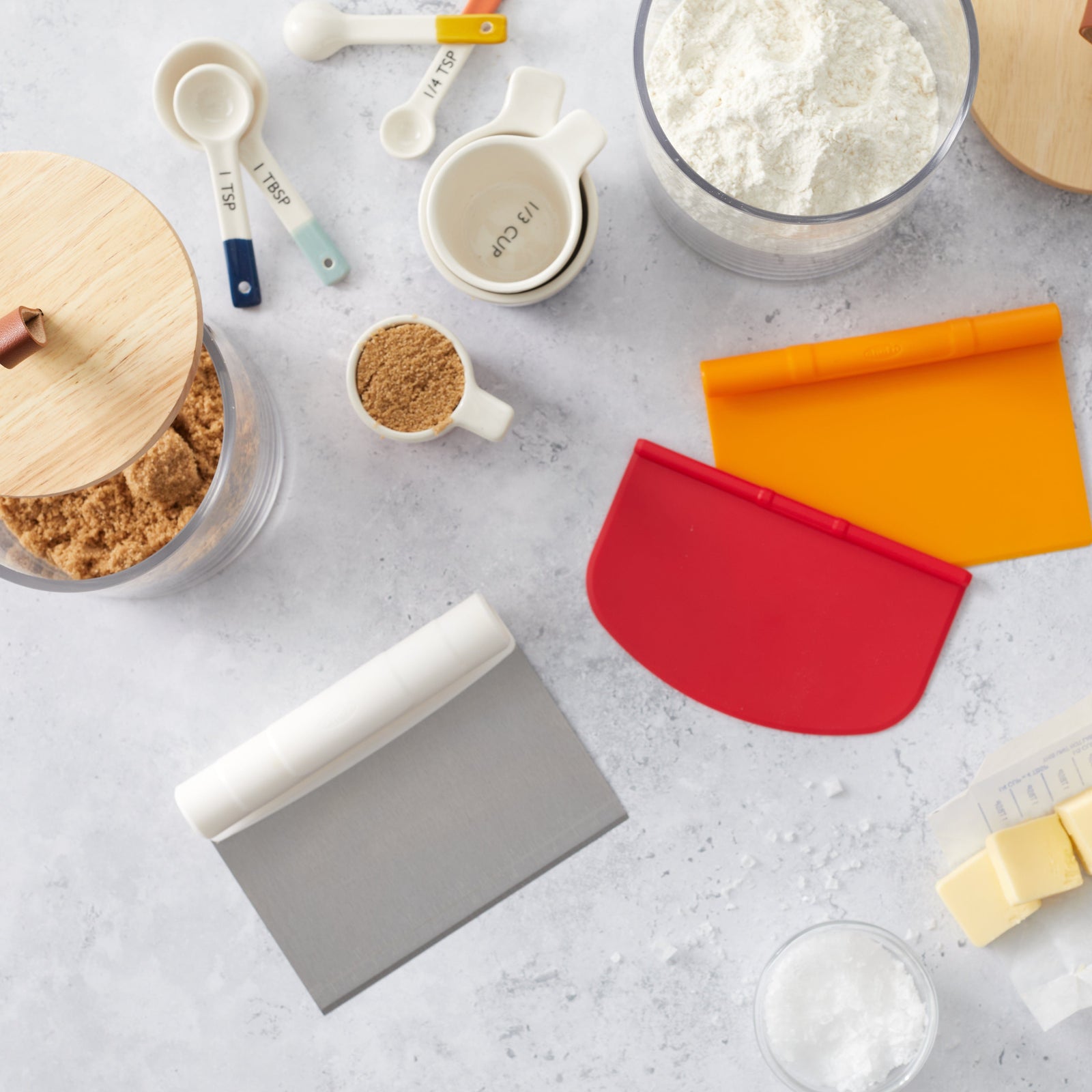 Pastrio 3-in-1 Bench Scraper Set